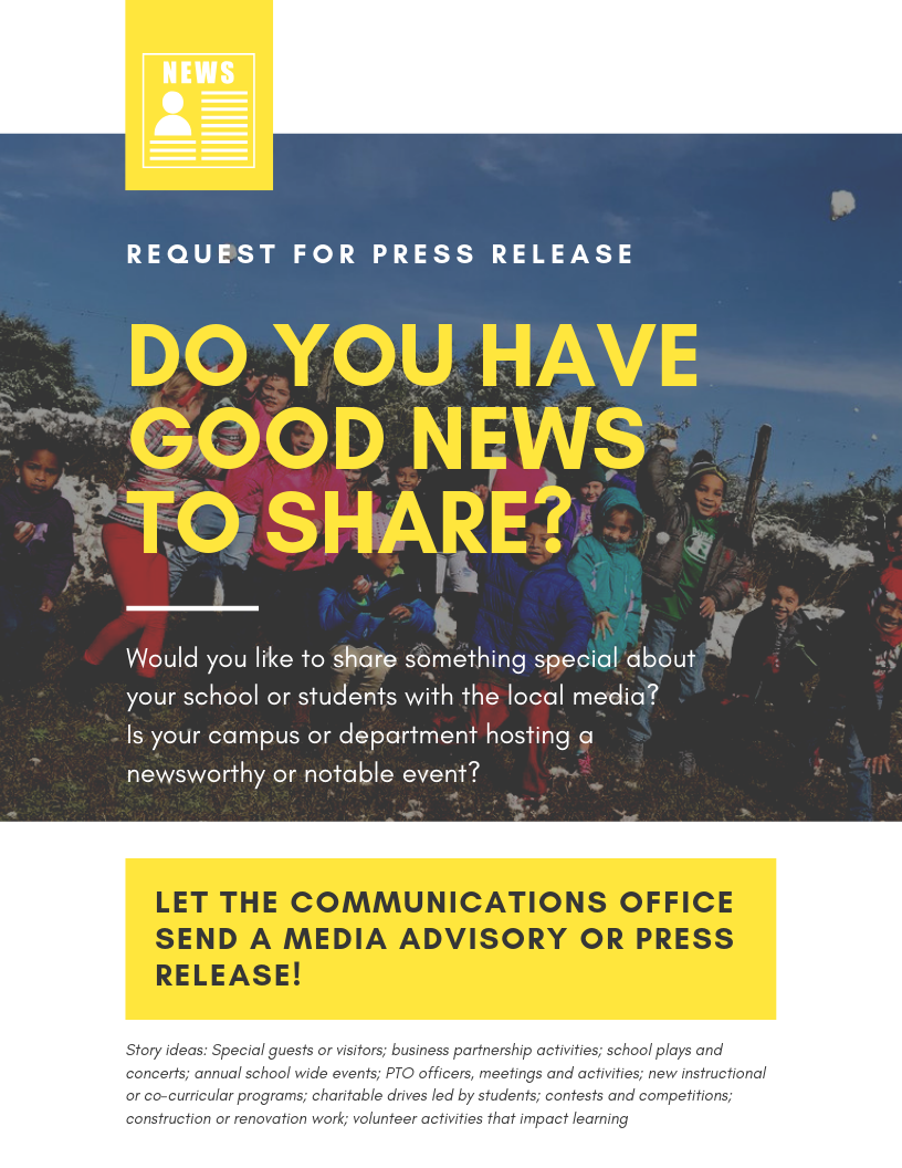 Headliner Staff Meeting Flyer Examples News Flash • City Of College